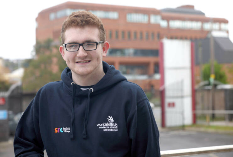 Aaron to represent the UK at the WorldSkills final in China | Southern Regional College